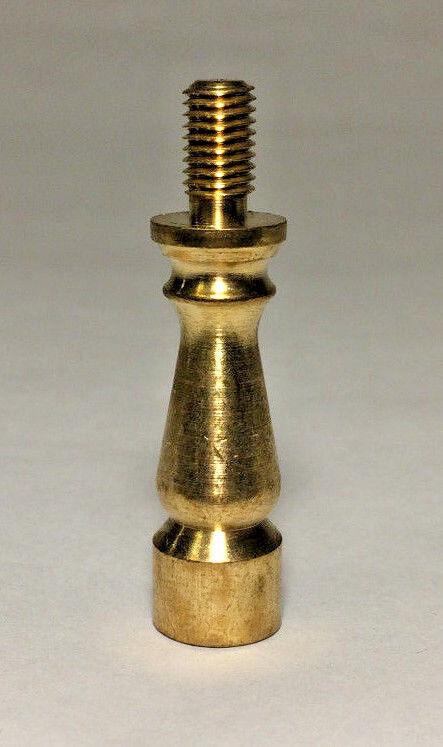 1 1/2" HEIGHT TURNED Brass Lamp SHADE FINIAL RISER - Unfinished Brass # ...