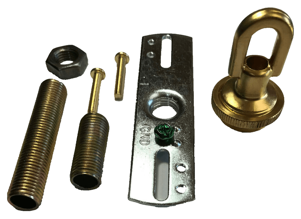 New Unfinished Brass Ceiling Canopy Hardware Mounting Kit With Screw ...