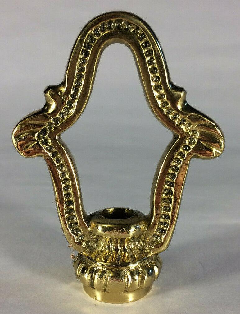 New 2 3/4" Ht. 1920s Style Fixture Loop With Wire Way, Polished Brass 1 ...