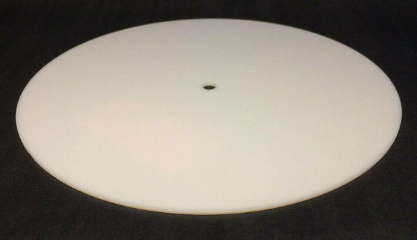 New 11.5" Round Acrylic Fabric Lamp Shade Diffuser For Openings Of 12 ...