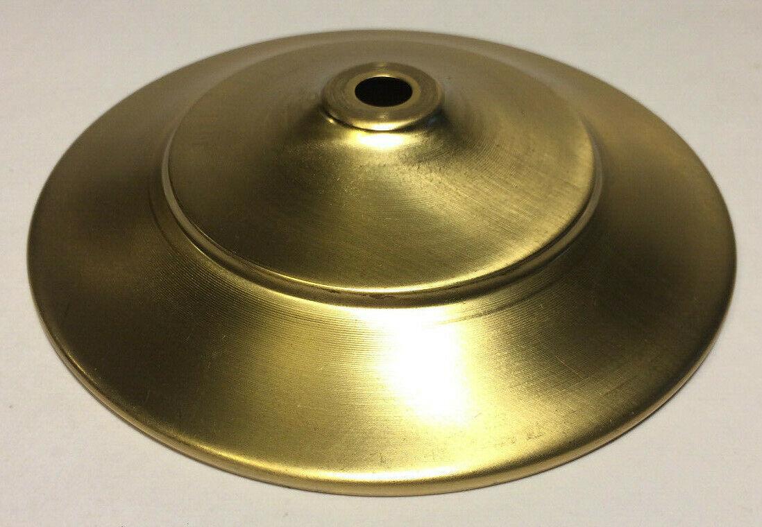 New 5" Solid Spun Brass Vase Cap, Lamp Cap, Unfinished Brass, 1/8 IP VC615U